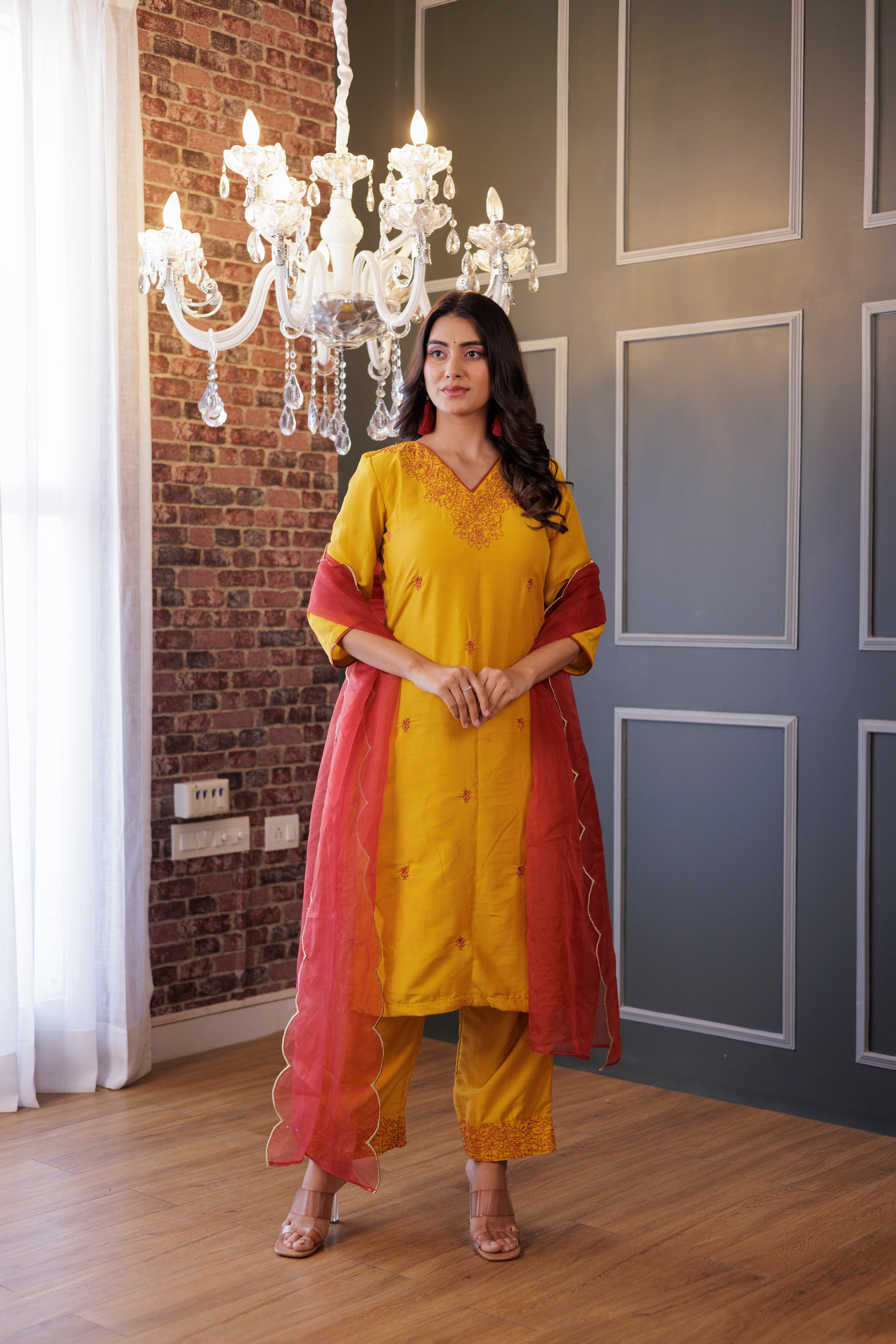 MUSTARD RANI SUIT SET – sutraclothings