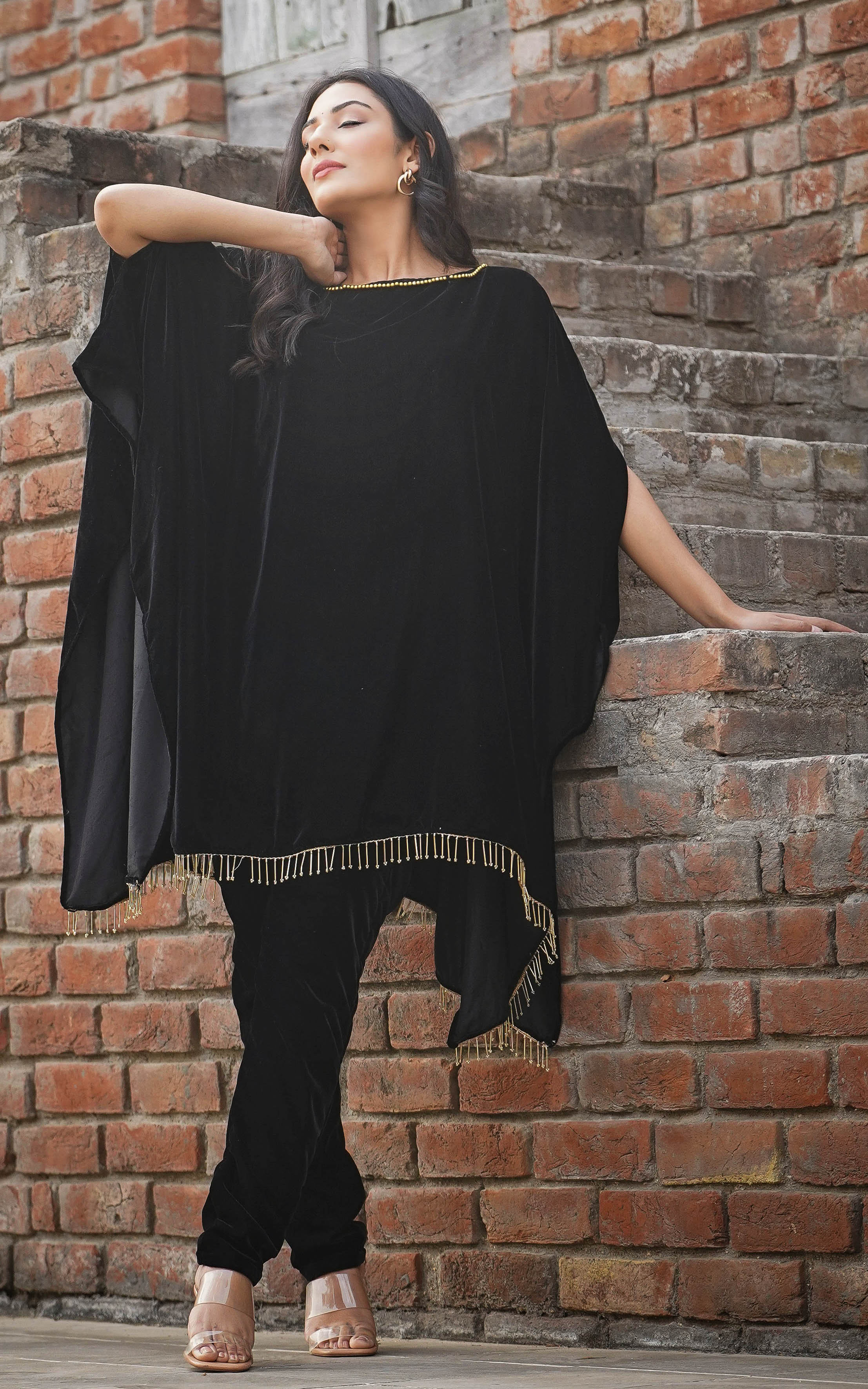 BLACK VELET CO-ORD SET – sutraclothings